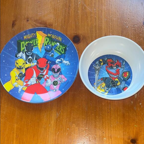 Power Ranger | Dining | Vintage Power Rangers Plate And Bowl Set | Poshmark